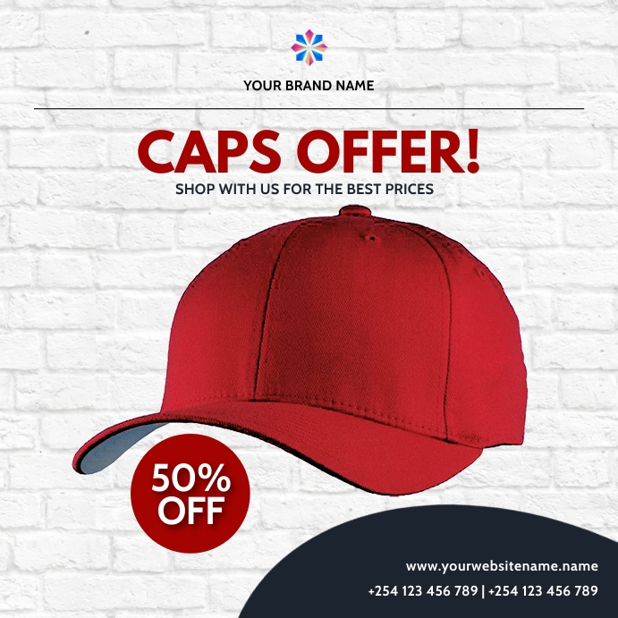Copy of caps fashion sale template | PosterMyWall