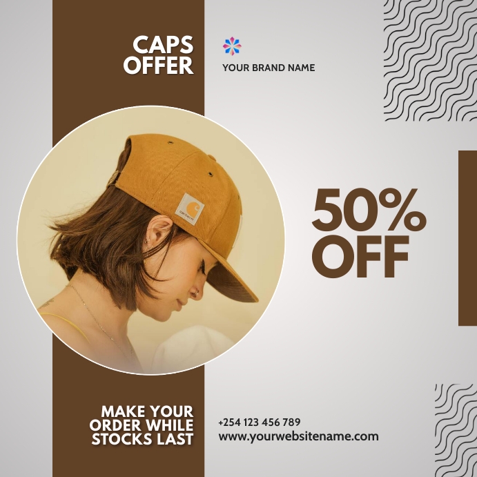 Copy of caps fashion sale template | PosterMyWall