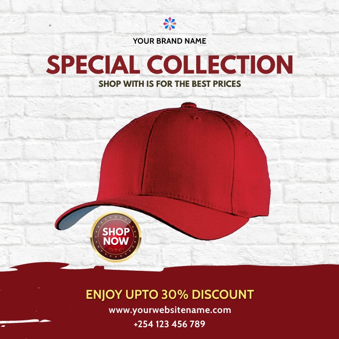 caps fashion sale template | PosterMyWall