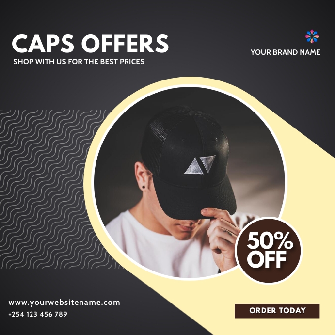 caps fashion sale template | PosterMyWall