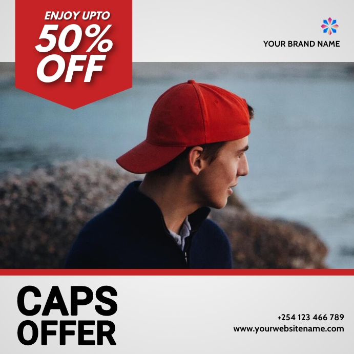 Copy of caps fashion sale template | PosterMyWall