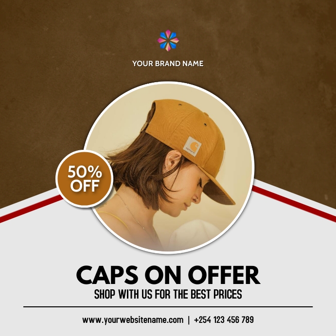 Copy of caps fashion sale template | PosterMyWall