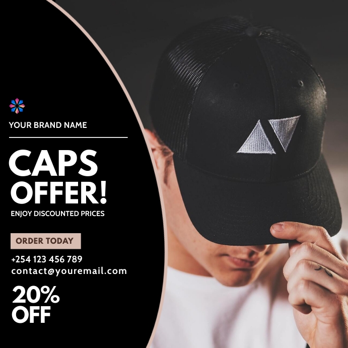 Copy of caps fashion sale template | PosterMyWall