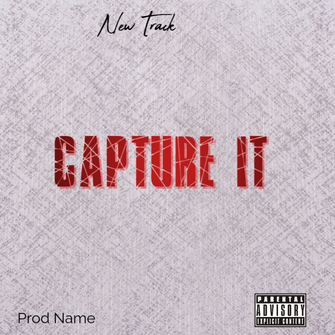 Plantilla de Capture it album cover | PosterMyWall