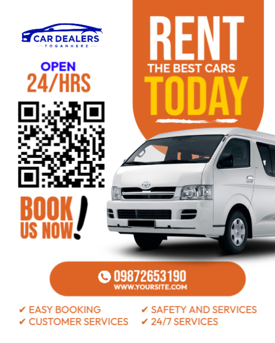 Car & Van Rental Template | PosterMyWall