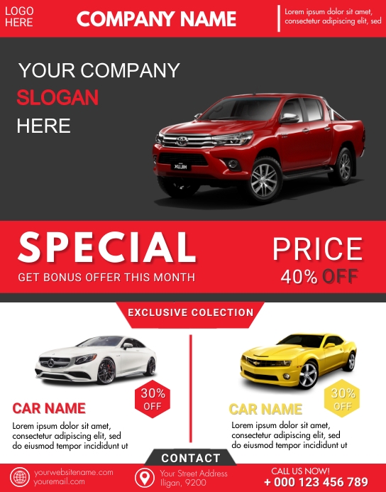 CAR ADS POSTER TEMPLATE.C | PosterMyWall
