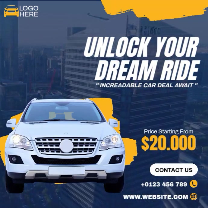 Car Ads Video Template | PosterMyWall
