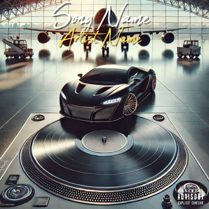 Copy of car airplane Mixtape cover Album cover | PosterMyWall