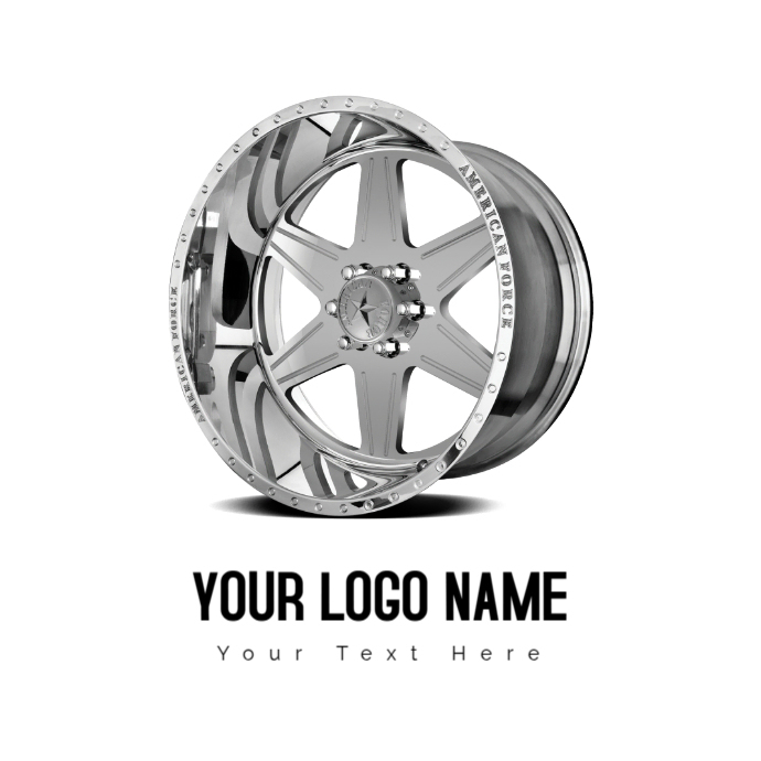 Plantilla de Car American Force Wheels Rim Custom Wheel Logo | PosterMyWall