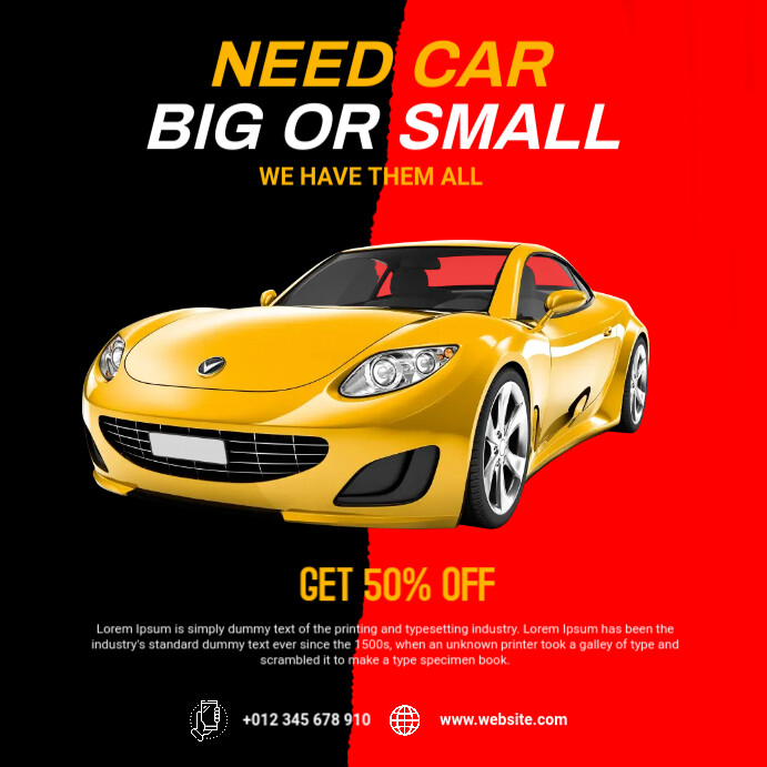 Car Banners Template | PosterMyWall