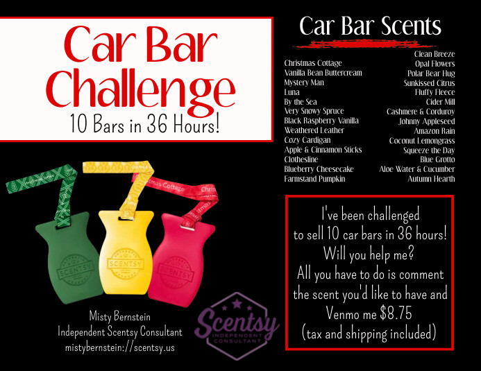 Car Bar Scents Challenge Template | PosterMyWall