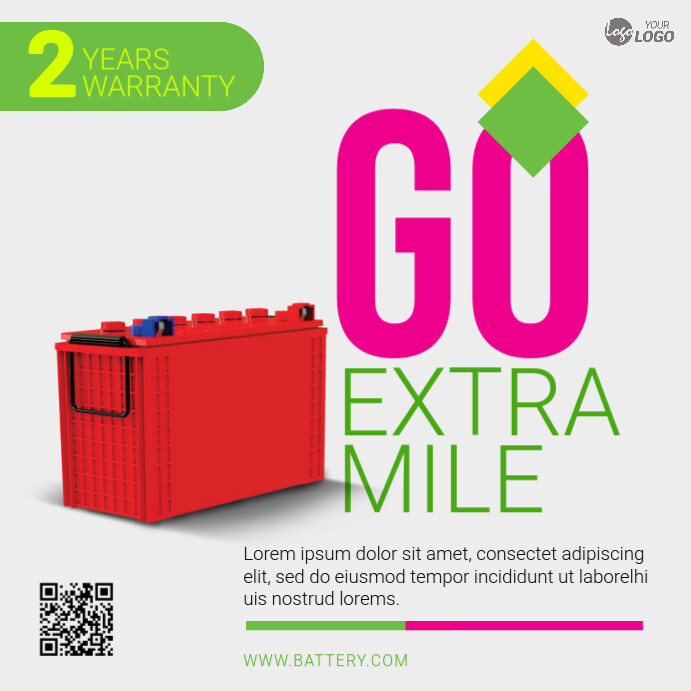 Copy of Car Battery Sale Offer Template | PosterMyWall