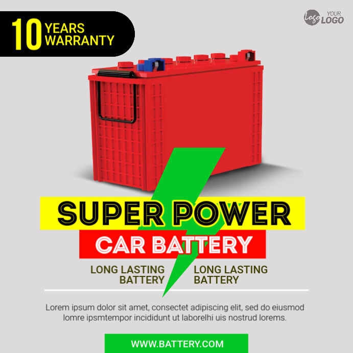 Copy of Car Battery Sale Post | PosterMyWall