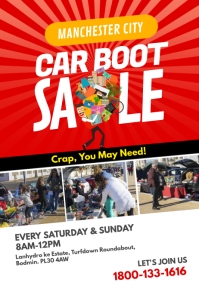 Car Boot Sales Poster Flyer Template | PosterMyWall