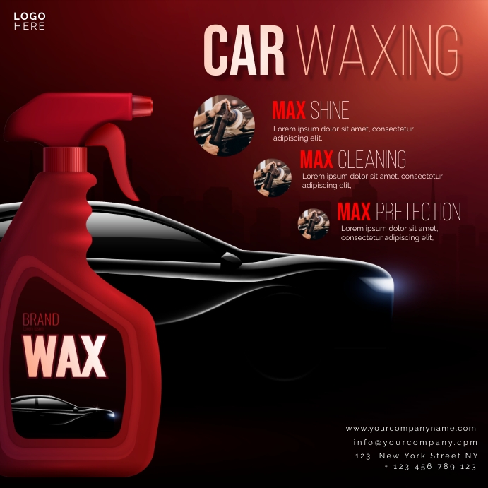 Car cleaning Template | PosterMyWall