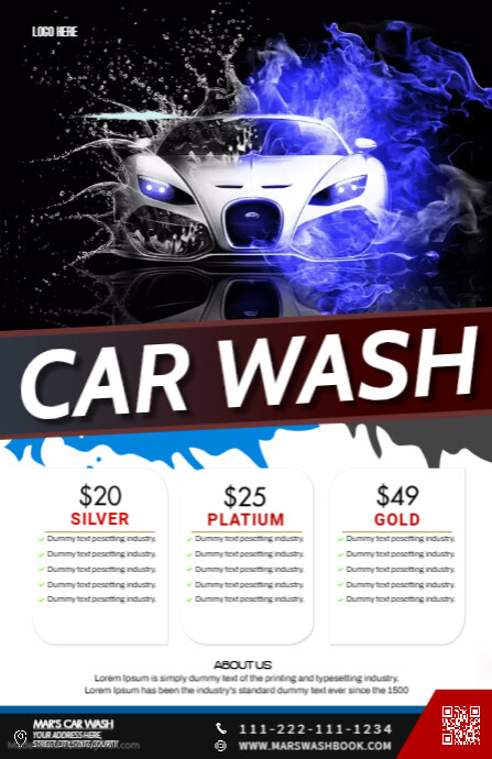 Car cleaning flyers templates | PosterMyWall