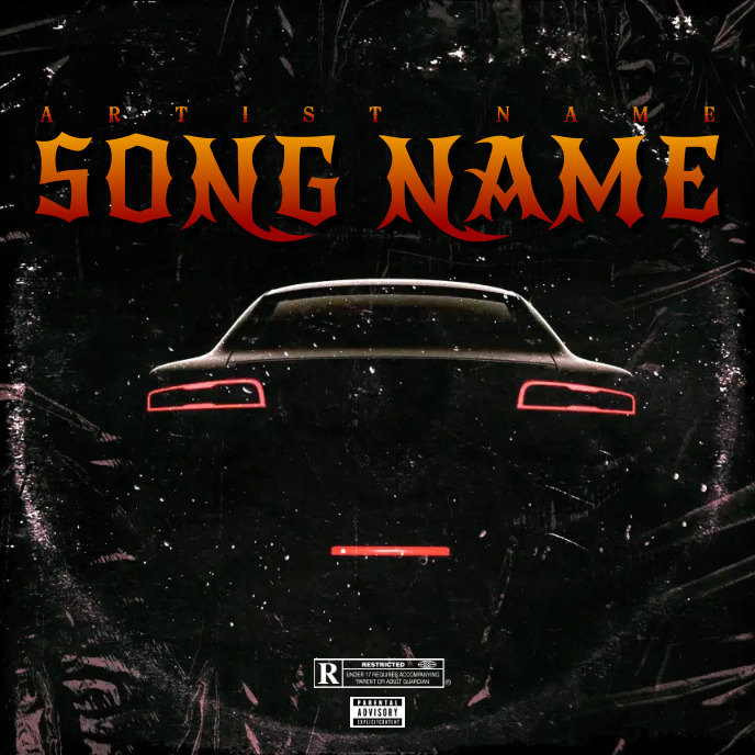 CAR Cover music Album art trap mixtape rap Template | PosterMyWall