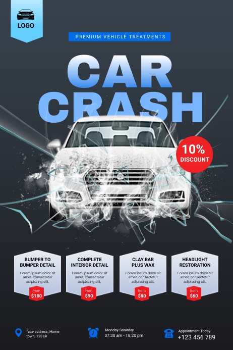 Copy of Car Crash Service Poster | PosterMyWall