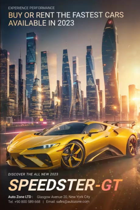 Copy of Car Dealer Ren A Car Poster | PosterMyWall