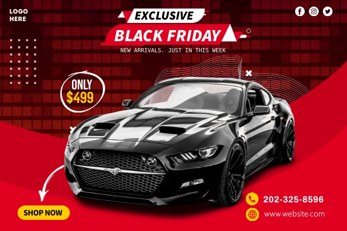 Car Deals Video Banner Template | PosterMyWall