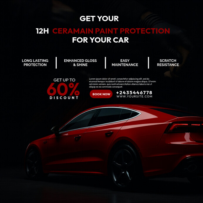 Car Detailing Poster Template | PosterMyWall