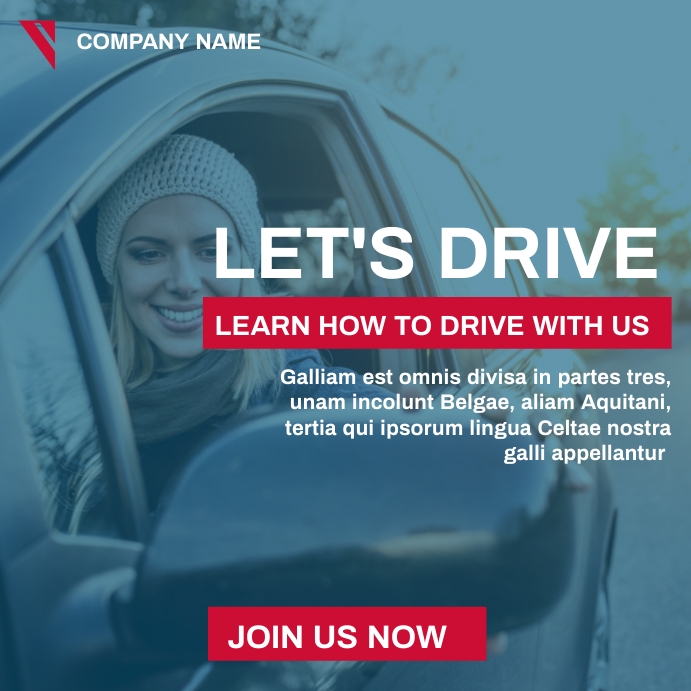 Copy of car driving school advertisement | PosterMyWall