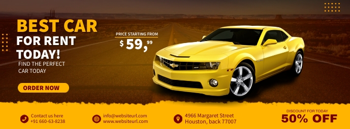 Plantilla de Car Facebook Cover | PosterMyWall