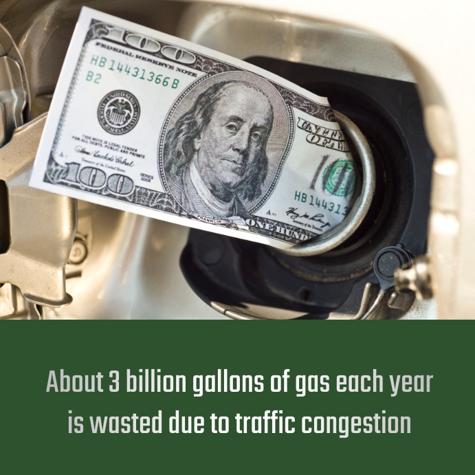 Car facts about gas and traffic Template | PosterMyWall