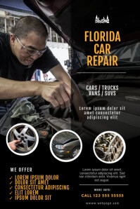 Auto Body Shop Flyer Poster Templaate Template | PosterMyWall