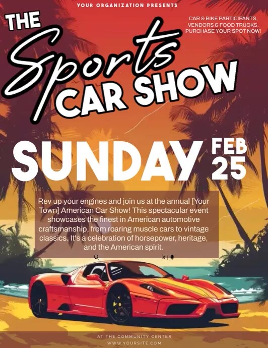 Car flyer template, free car show flyer (2) | PosterMyWall