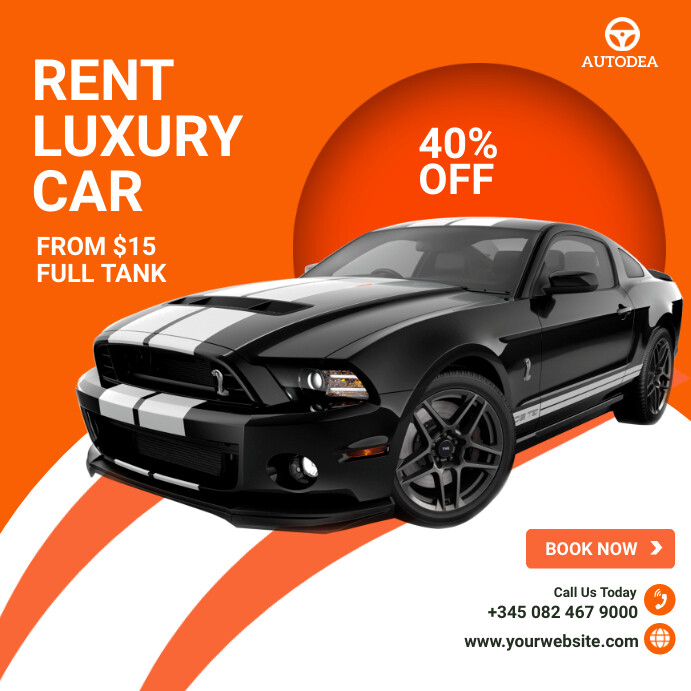 car for rent Template | PosterMyWall