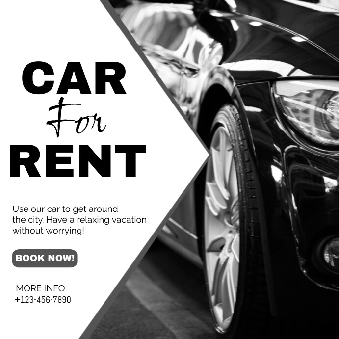 Car For Rent Template | PosterMyWall
