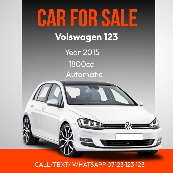 Car for sale Template | PosterMyWall