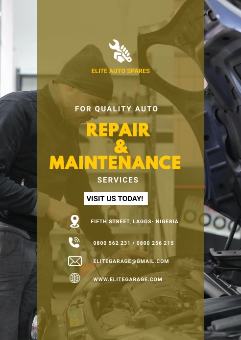 Copy of Car garage flyer | PosterMyWall