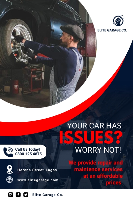 Car garage flyer Template | PosterMyWall