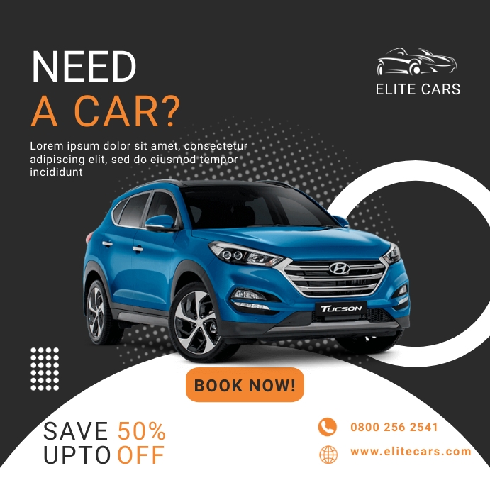 Copy of Car hire flyer | PosterMyWall