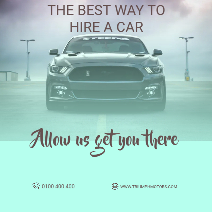 Copy of car hire flyer | PosterMyWall