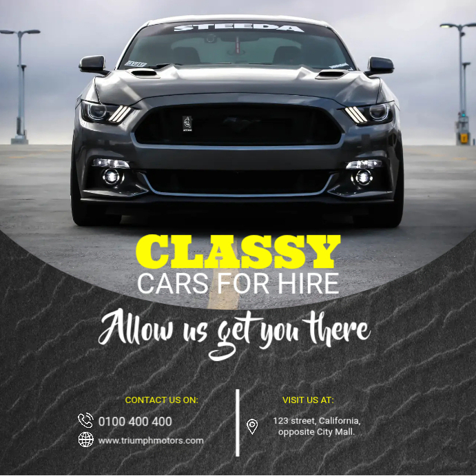 Copy of car hire flyer | PosterMyWall