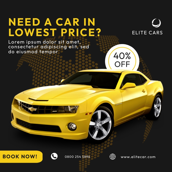 Car hire flyer Template | PosterMyWall