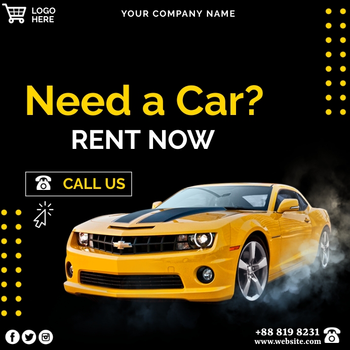 Copy of CAR INSTA.E | PosterMyWall