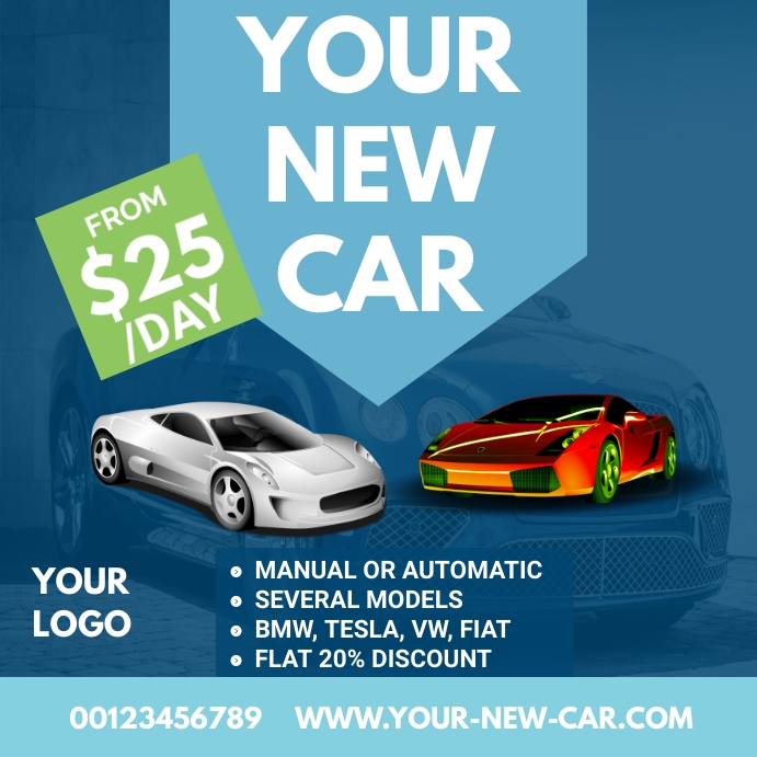 CAR INSTAGRAM POST Template | PosterMyWall