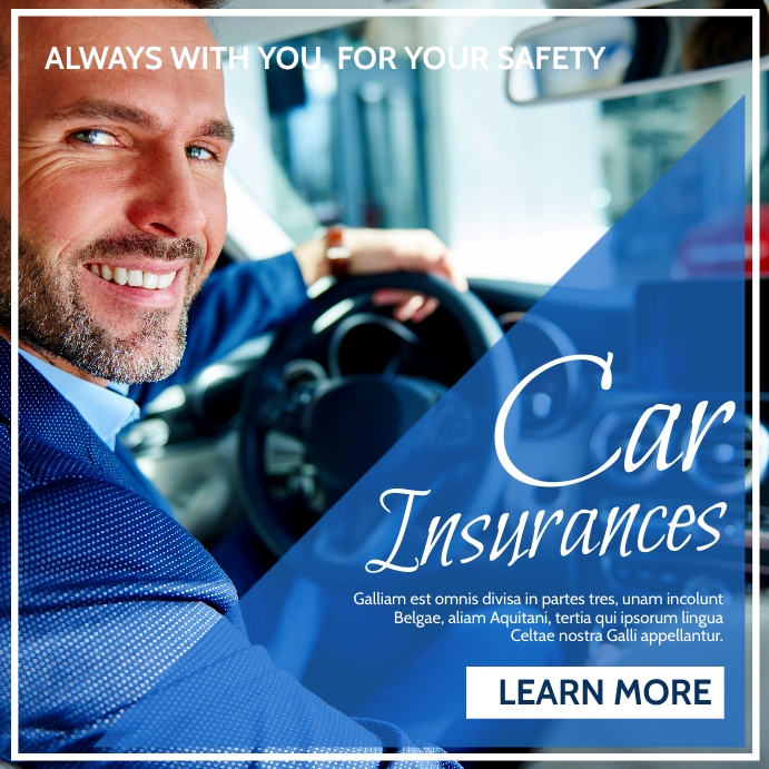 car insurances services instagram post banner Template | PosterMyWall