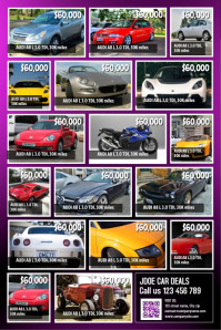 Pre made car listing template - Can contain many photos - Easy to use ...