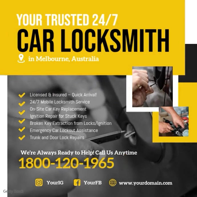 Car locksmith instagram template | PosterMyWall