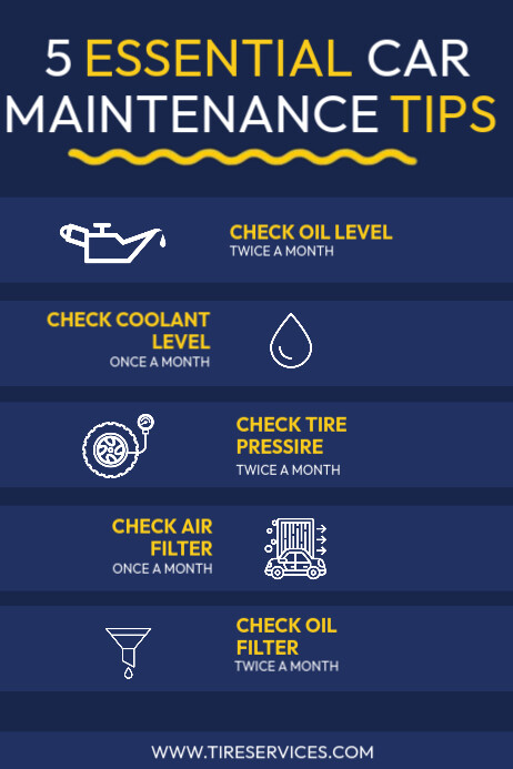Car Maintenance Tips Template | PosterMyWall