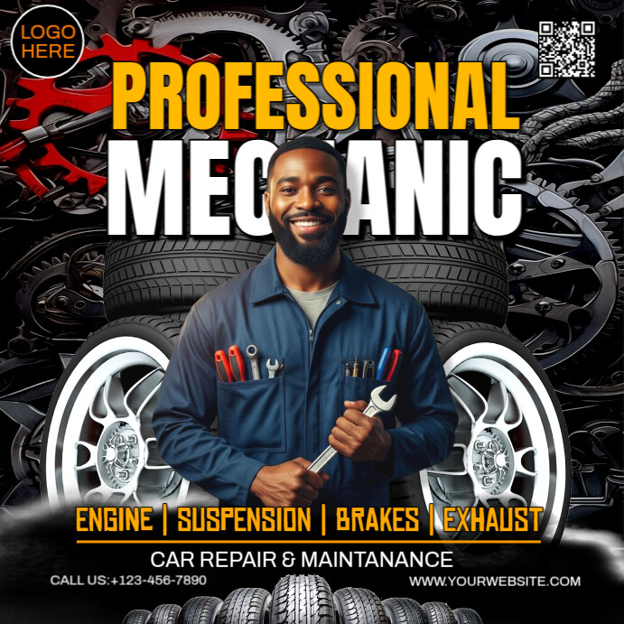 car mechanic Template | PosterMyWall