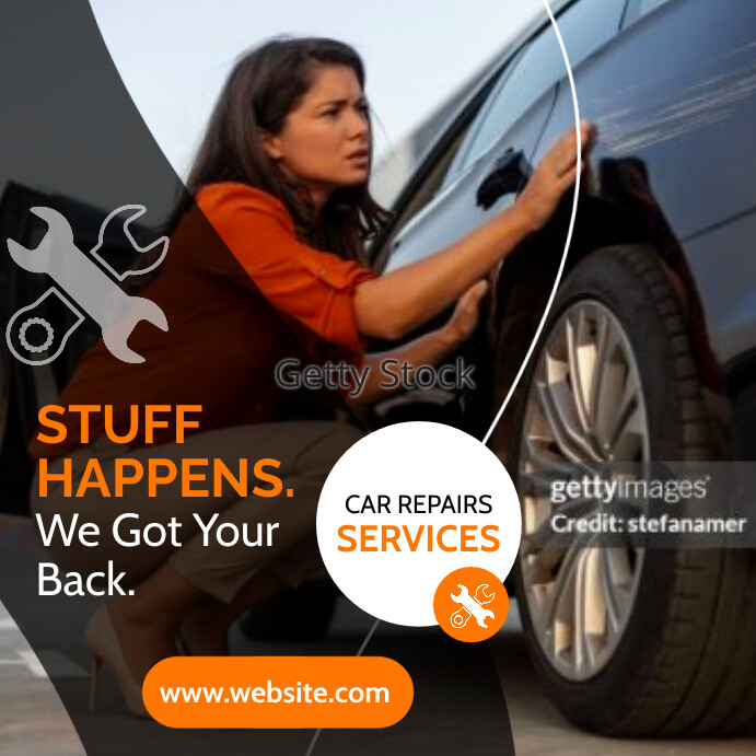 car mechanic minimal branding advertisement o Template | PosterMyWall