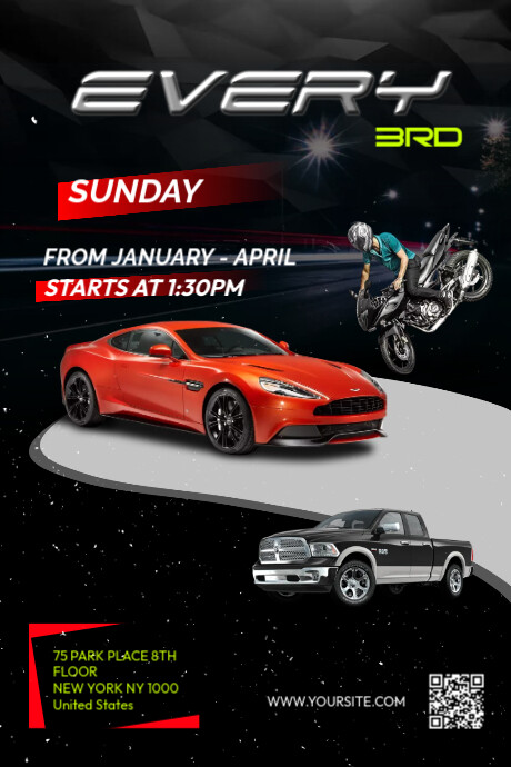 Plantilla de car meeting poster | PosterMyWall