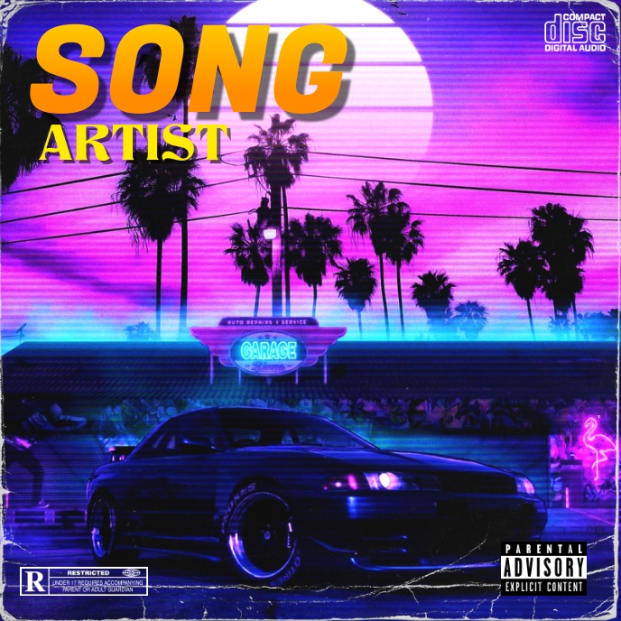 car mixtape cover art album cd artwork Template | PosterMyWall