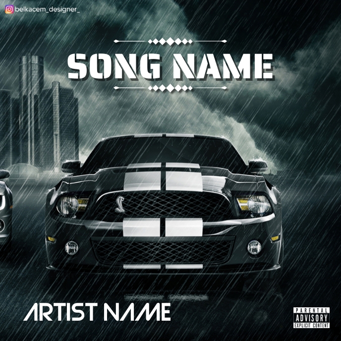 car mixtape cover art album cd artwork Template | PosterMyWall